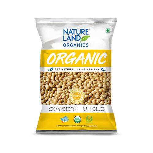Natureland Organic Soybean Whole - 500 gms - Veeha Foods