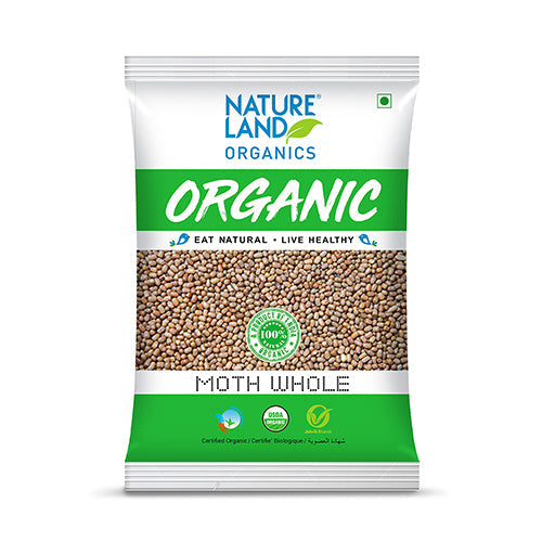 Natureland Organic Moth Whole - 1 Kg - Veeha Foods