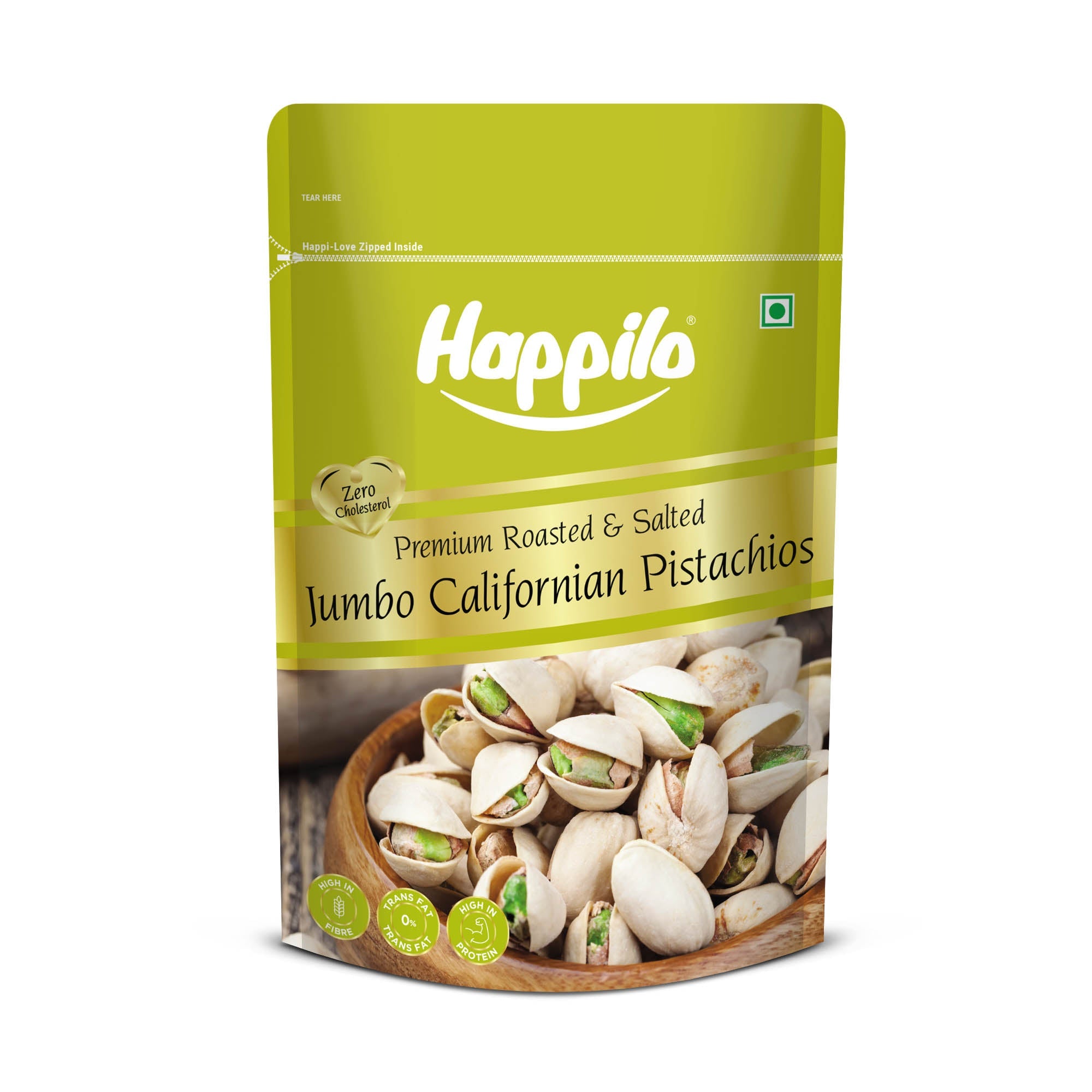 Happilo Freshly Roasted & Salted California Pistachios - Veeha Foods