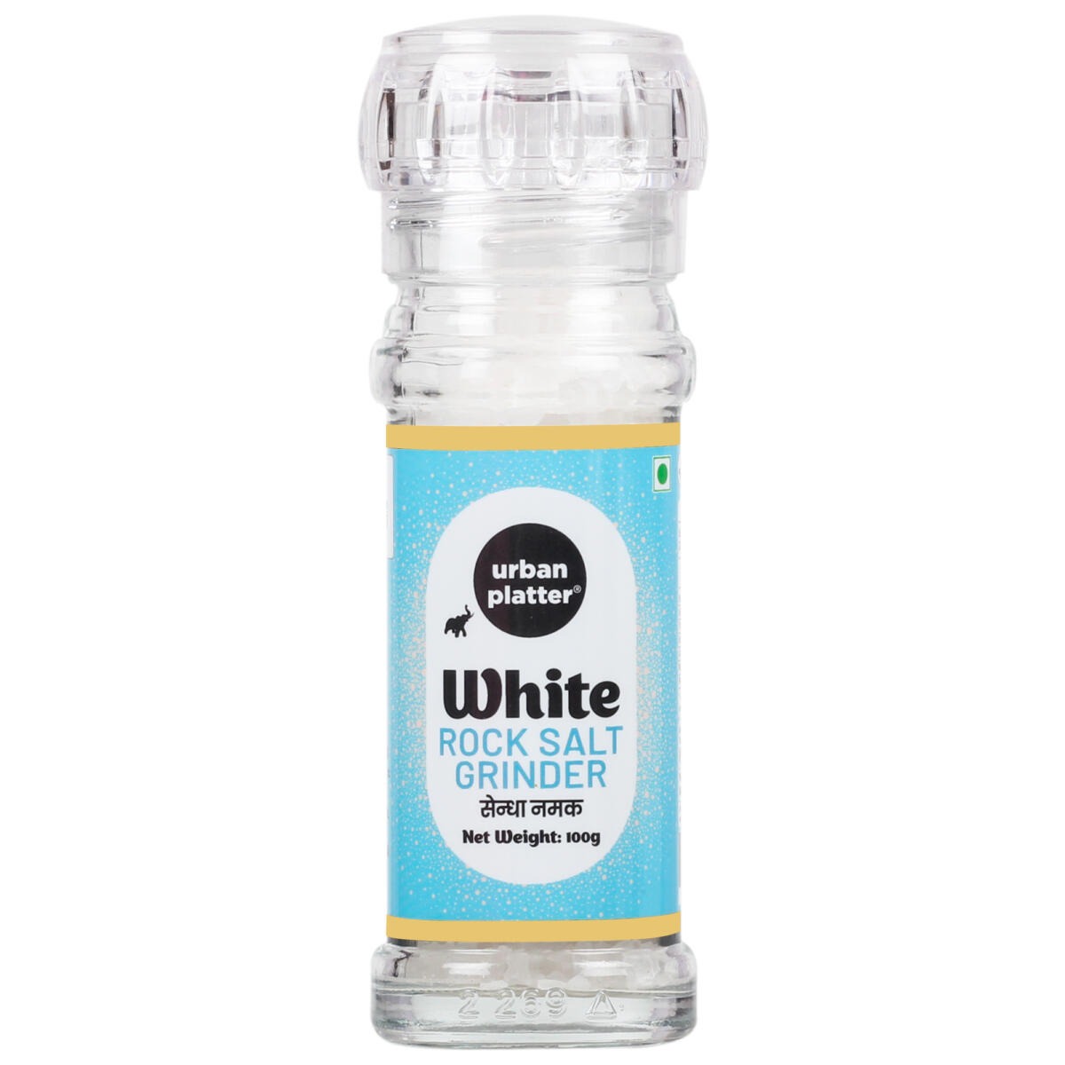 Urban Platter White Rock Salt Grinder - 100 gms – Veeha Foods