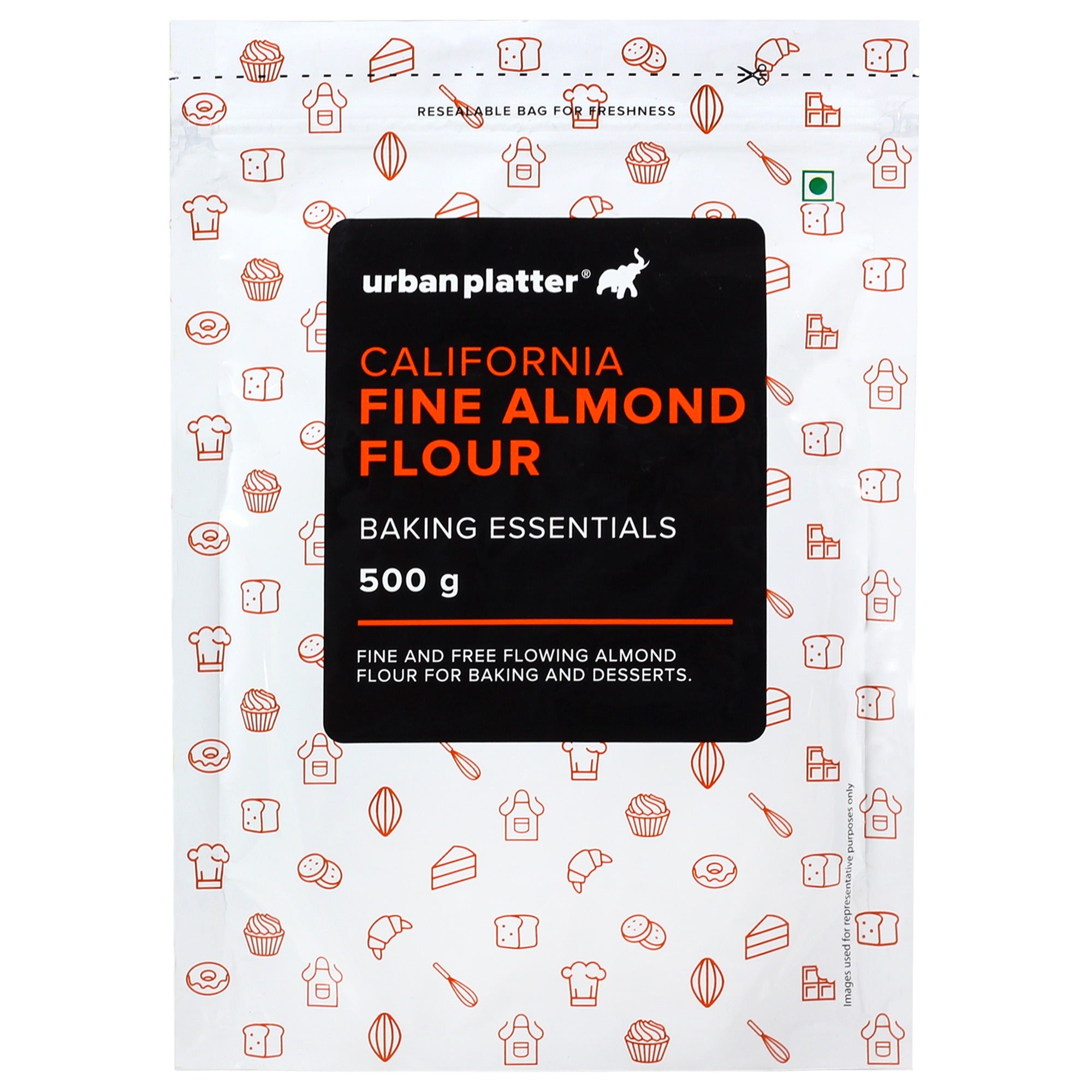 Urban Platter Fine California Almond Flour - 500 gms - Veeha Foods