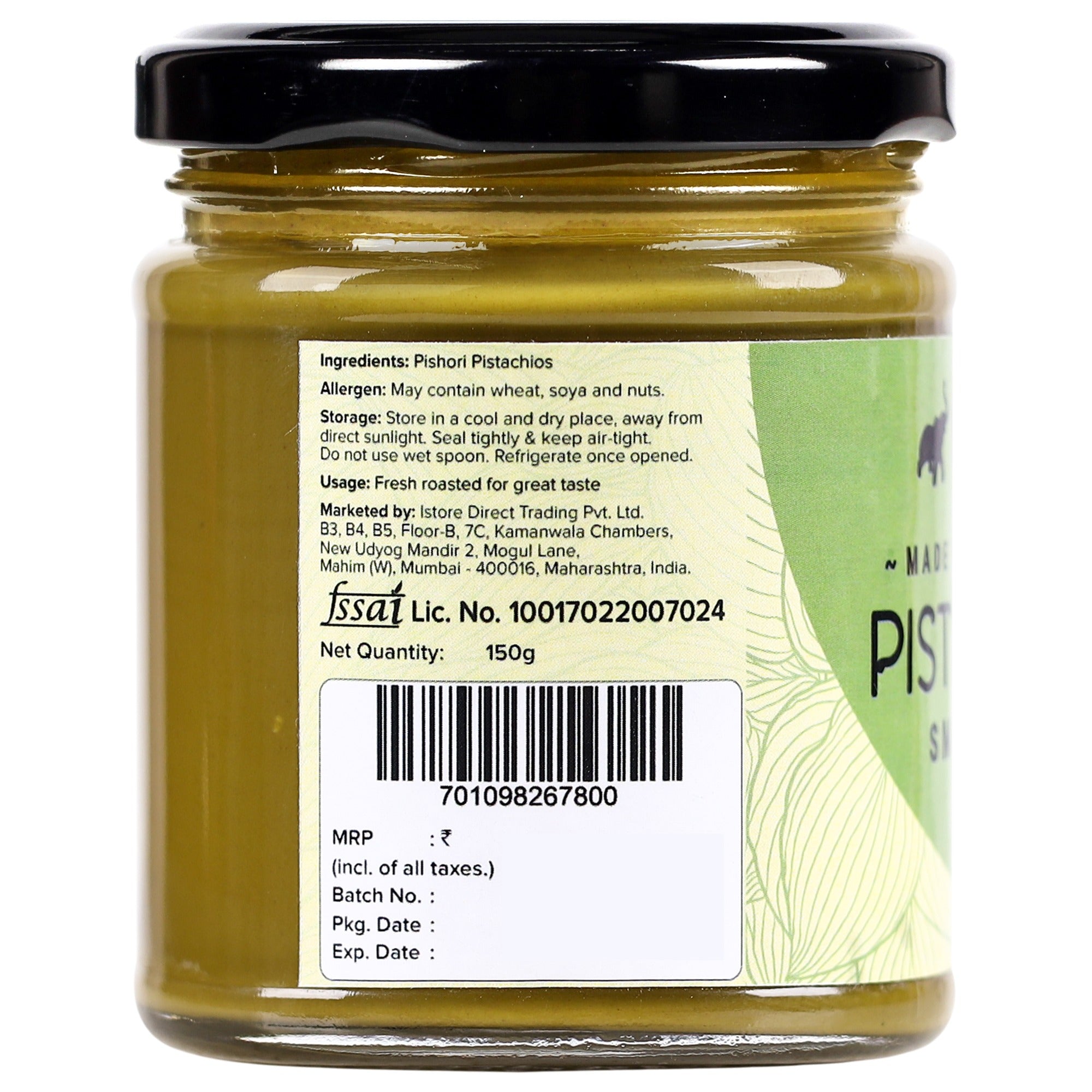 Urban Platter Pishori Pistachio Paste (Pure Pista Butter) - 150gms ...
