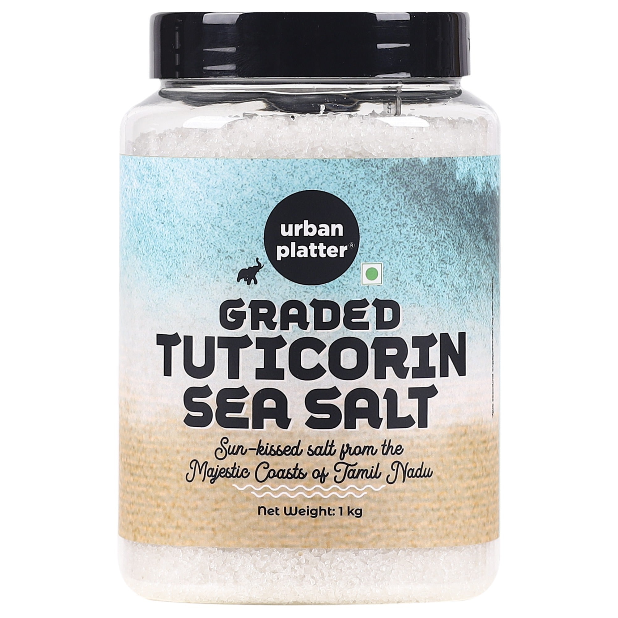 Urban Platter Graded Tuticorin Sea Salt Crystals Shaker Jar - 1 kg ...
