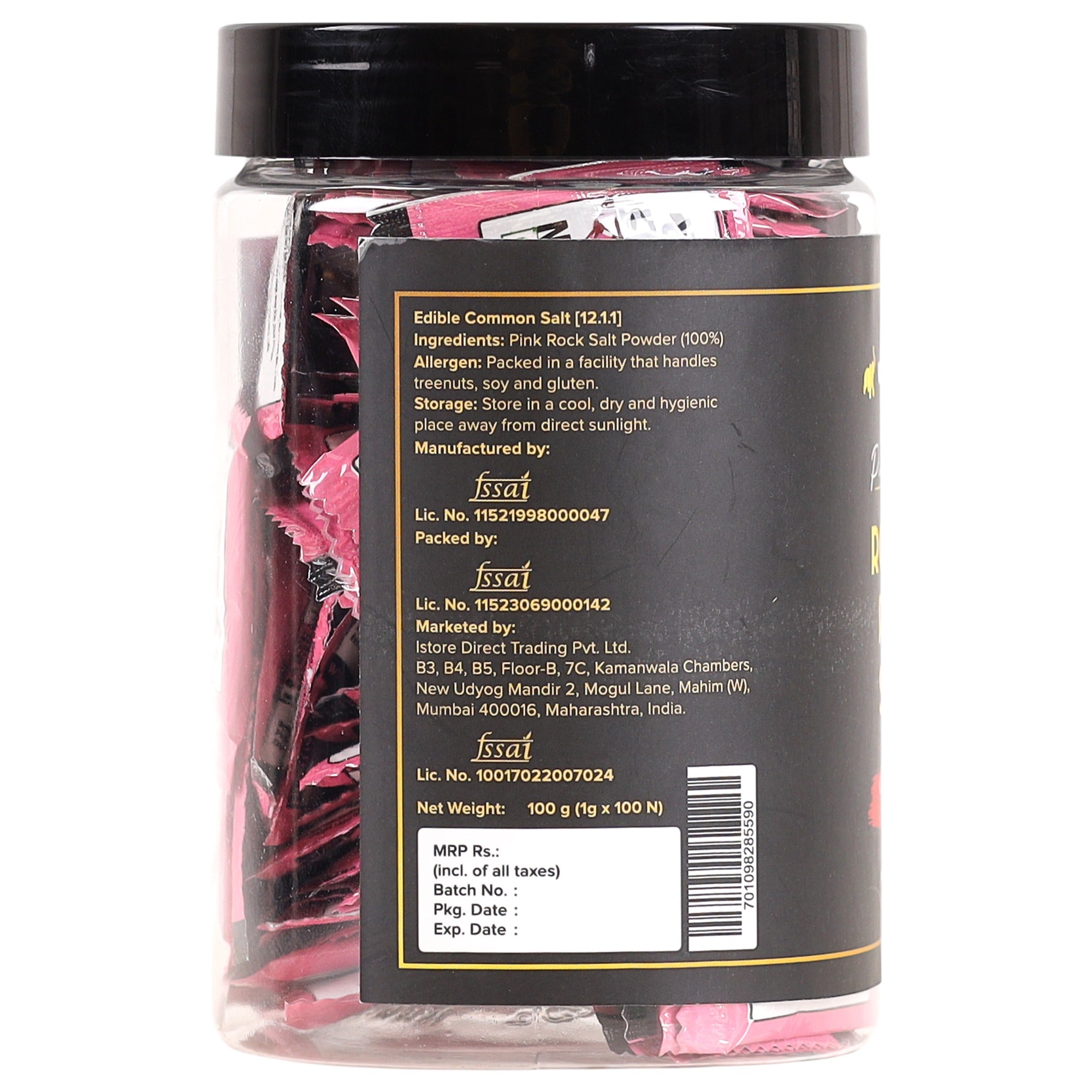 Urban Platter Pink Salt Sachets - 100 gms - Veeha Foods