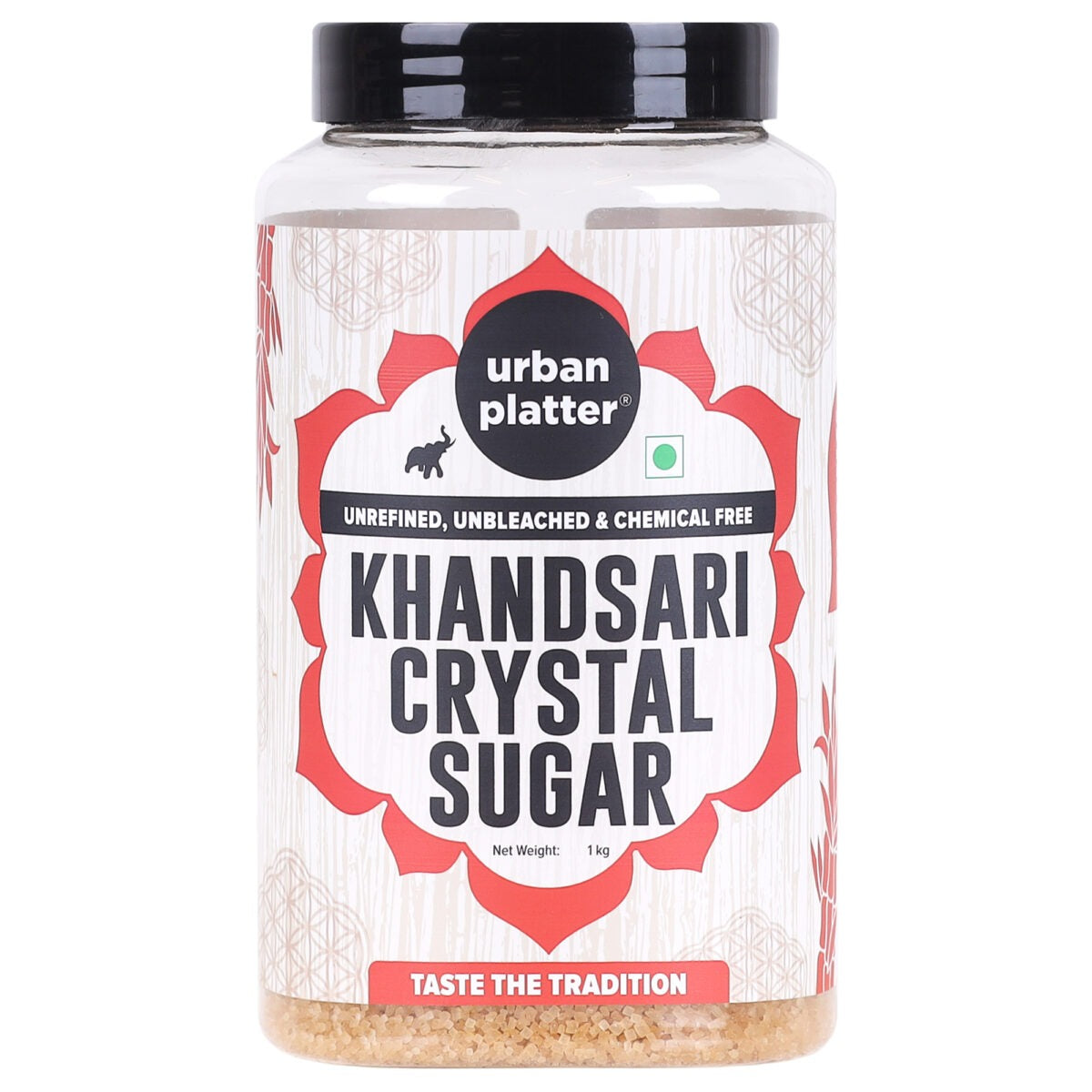 Urban Platter Khandsari Crystal Sugar - 1 kg - Veeha Foods