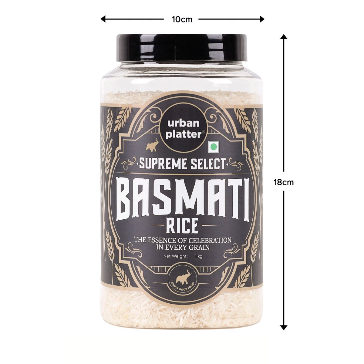 Urban Platter Supreme Select Basmati Rice - 1 kg - Veeha Foods