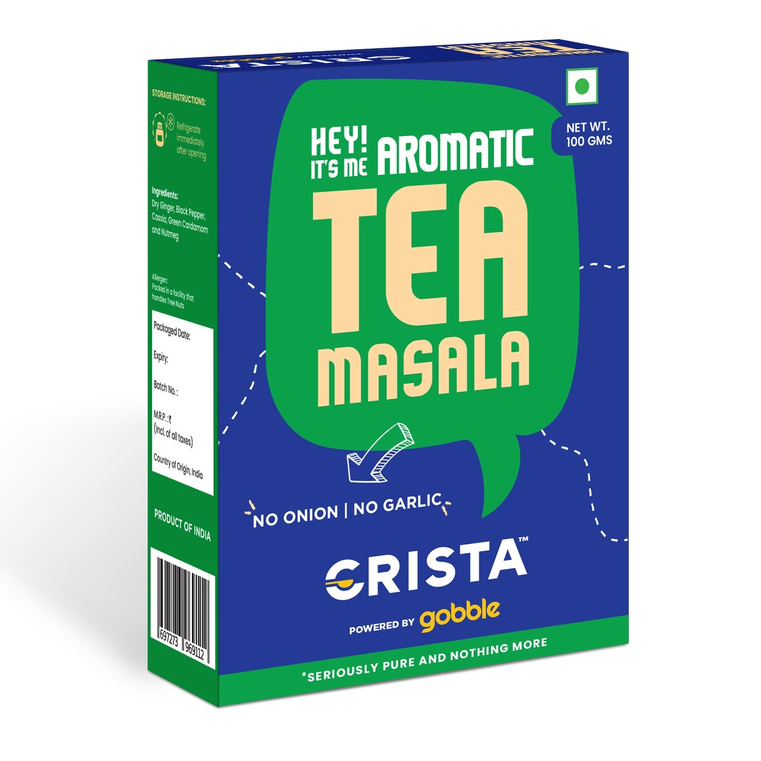 Crista Aromatic Tea Masala - 100 gms - Veeha Foods