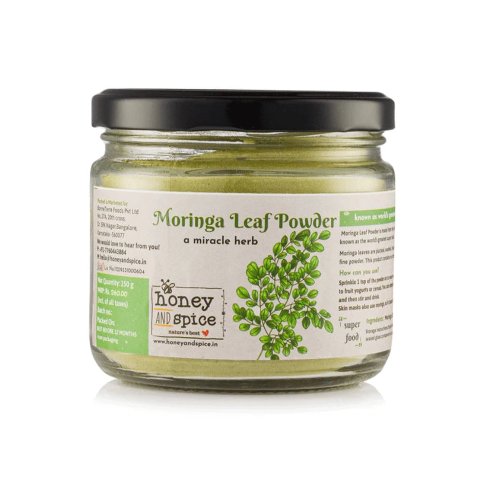 Honey and Spice Moringa Powder - 150 gms - Veeha Foods