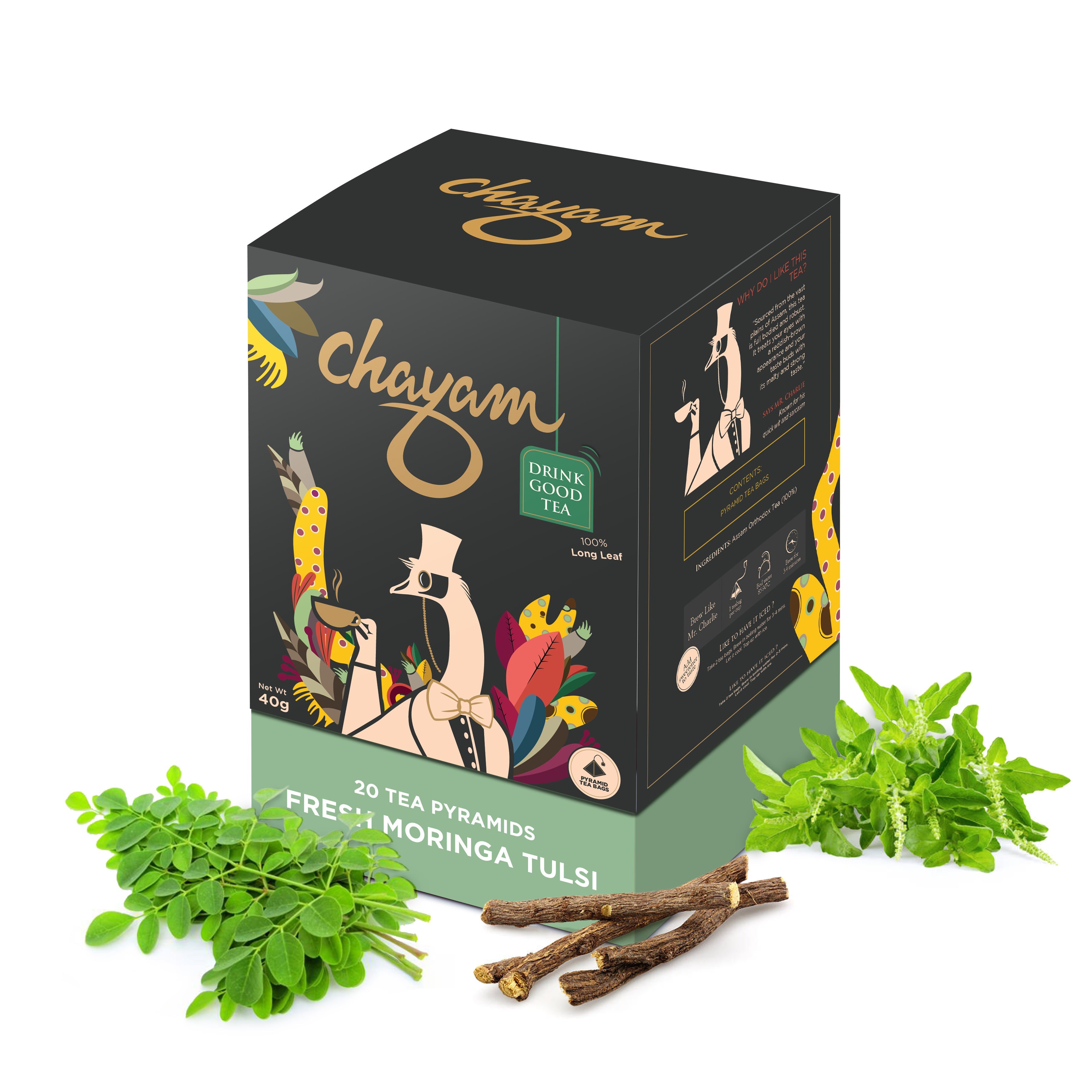Chayam Moringa Tulsi Green Tea – Veeha Foods