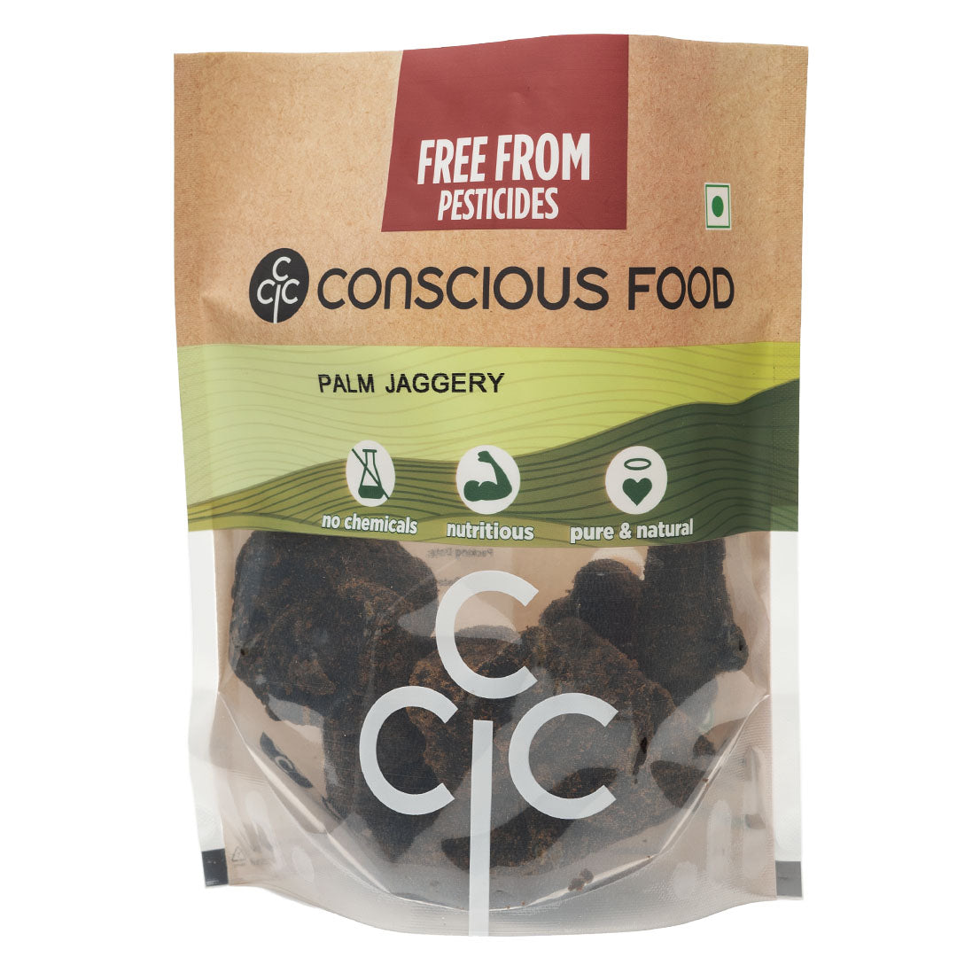 Conscious Food Palm Jaggery - 500 gms - Veeha Foods