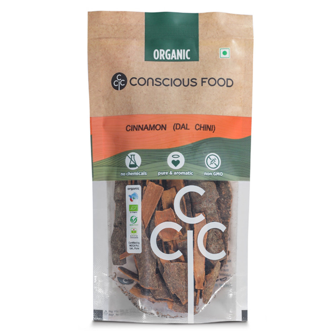 Conscious Food Dal Chini / Cinnamon - 50 gms - Veeha Foods