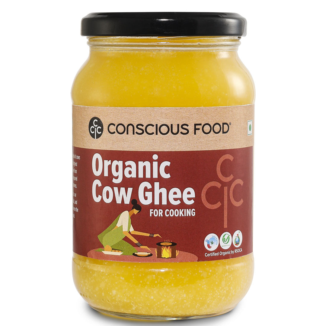Conscious Food Organic Cow Ghee - 500 ml - Veeha Foods