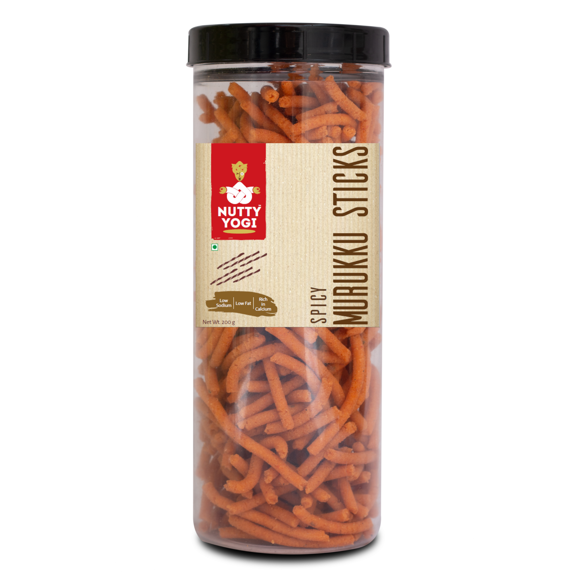 Nutty Yogi Spicy & Tart Muruku Sticks - 200 gms – Veeha Foods