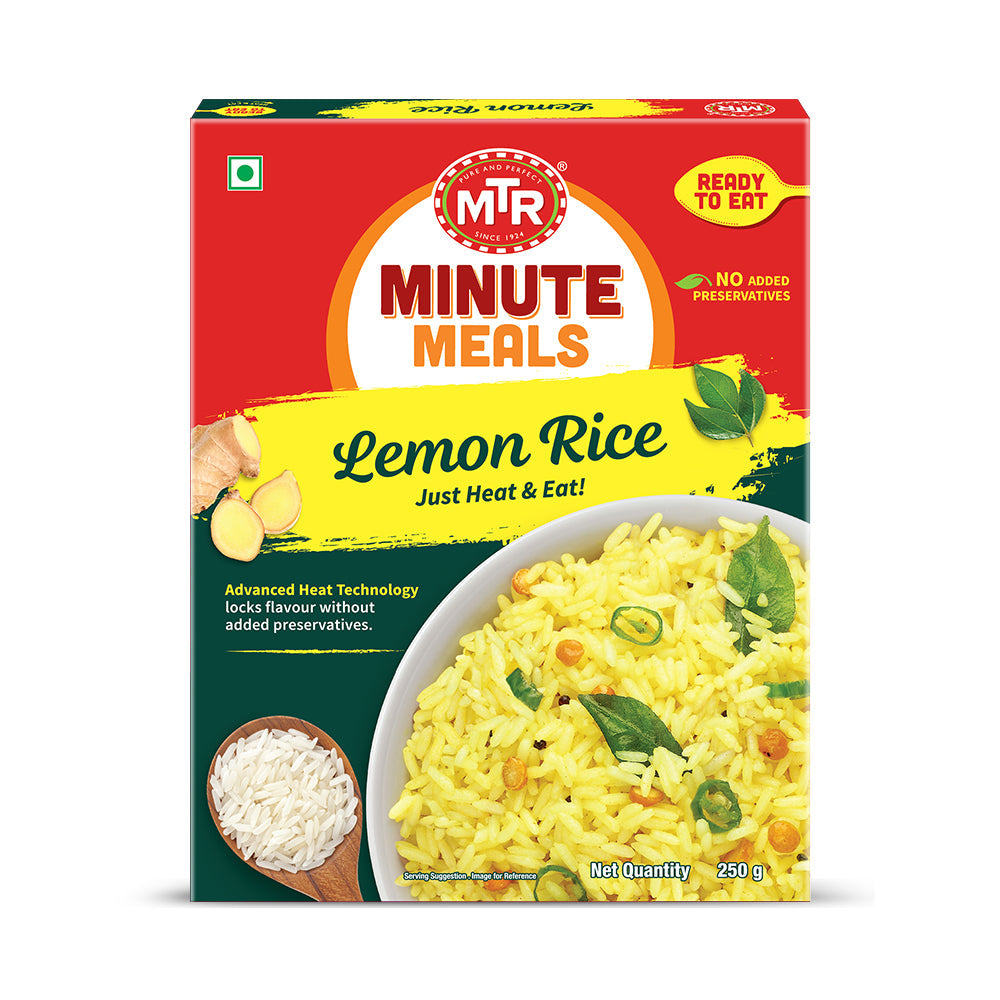 MTR Ready to Eat Lemon Rice -250 gms - Veeha Foods
