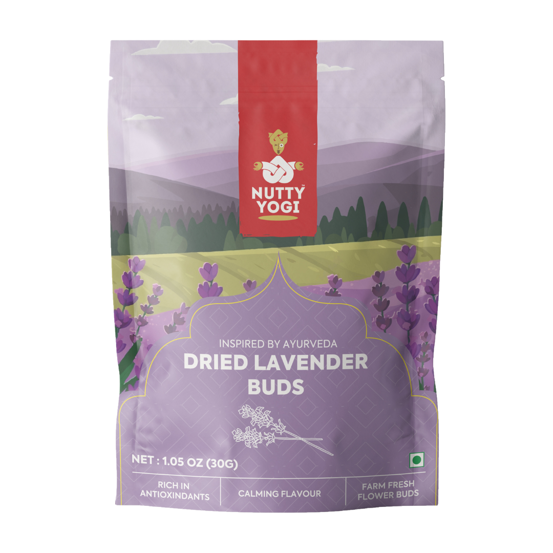Nutty Yogi Lavender Buds Dried - 30gms - Veeha Foods