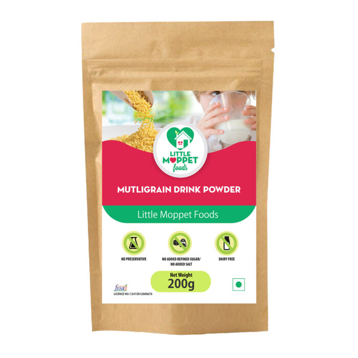 My Little Moppet Multigrain Drink Powder - 200 gms – Veeha Foods