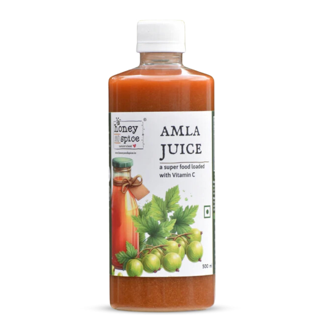 Honey and Spice Fresh Amla Juice - 500 ml - Veeha Foods