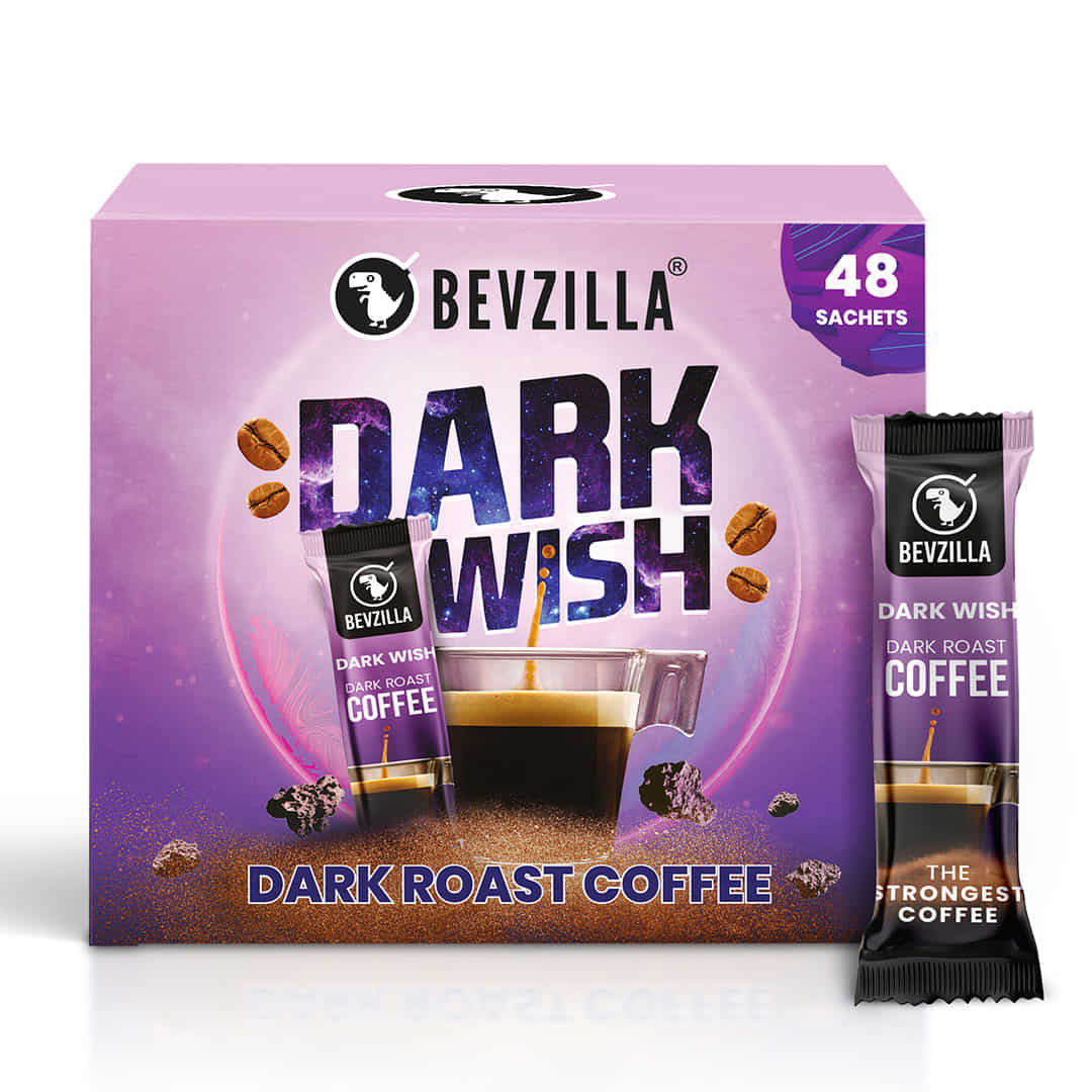 Bevzilla 48 Dark Roast Coffee Sachets Box 5X Stronger - 100 gms – Veeha ...