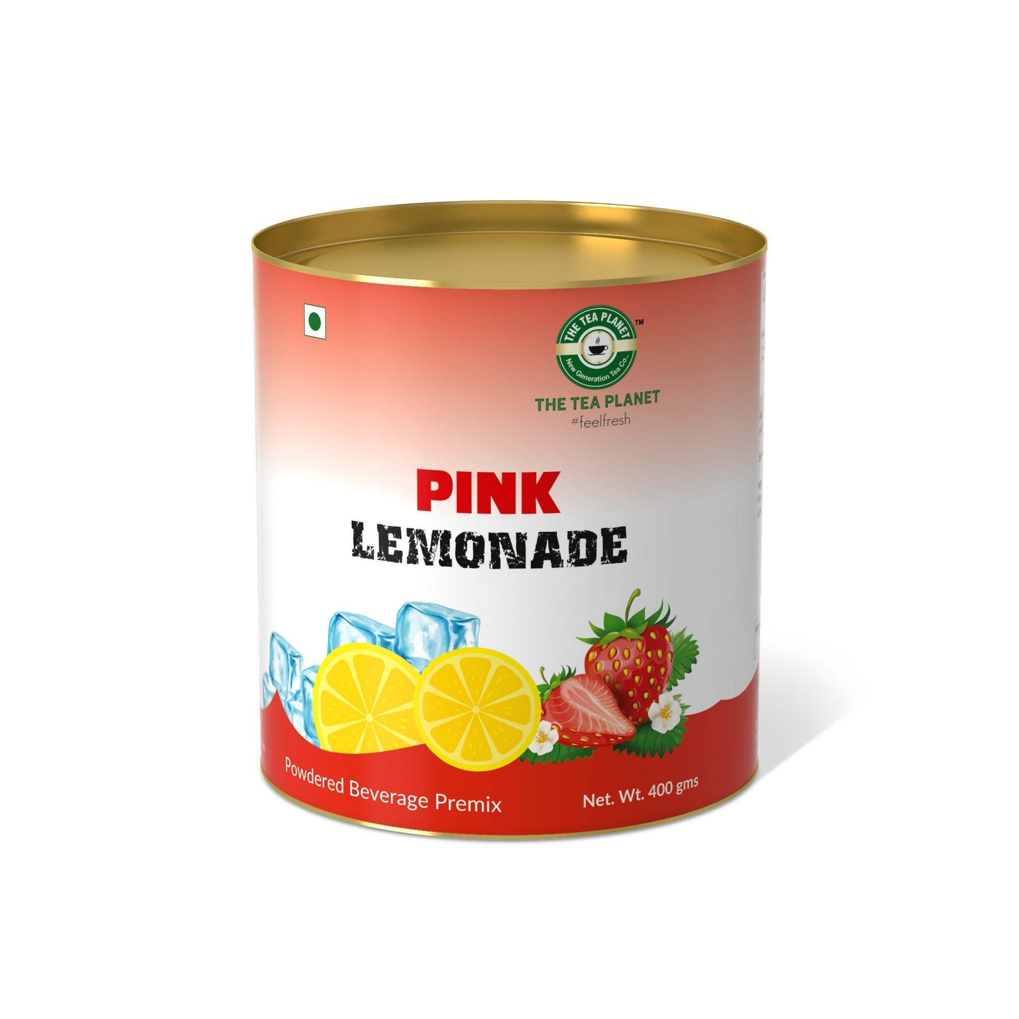 The Tea Planet Pink (Strawberry) Lemonade Premix - 400 gms - Veeha Foods