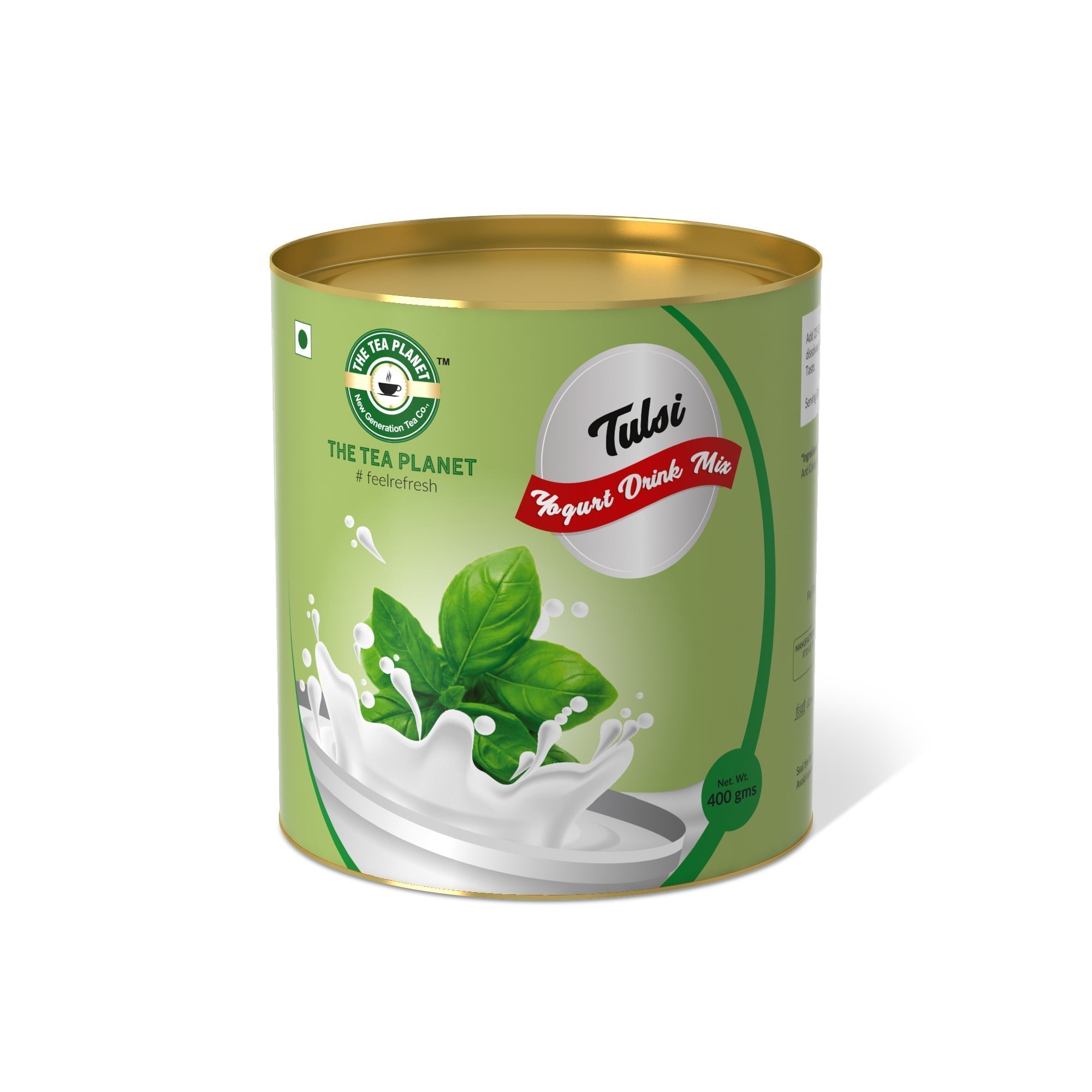The Tea Planet Tulsi Flavored Lassi Mix - 400 gms - Veeha Foods