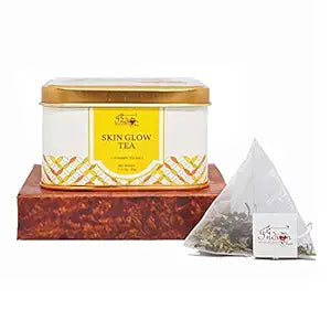The Indian Chai - Skin Glow Tea 15 Pyramid Tea Bags - 30 gms - Veeha Foods