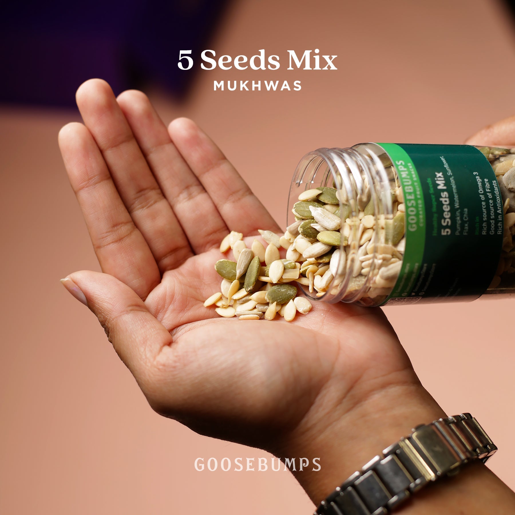 Goosebumps 5 Seeds Mix (Roasted Salted) - Veeha Foods