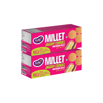 Early Foods Twin Pack Multi-grain Jaggery Cookies - Veeha Foods