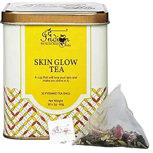 The Indian Chai – Skin Glow Tea 30 Pyramid Tea Bags - 60 gms - Veeha Foods