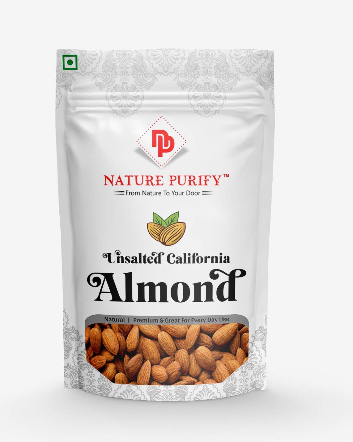 Nature Purify California Fresh Almonds - 400 gms - Veeha Foods