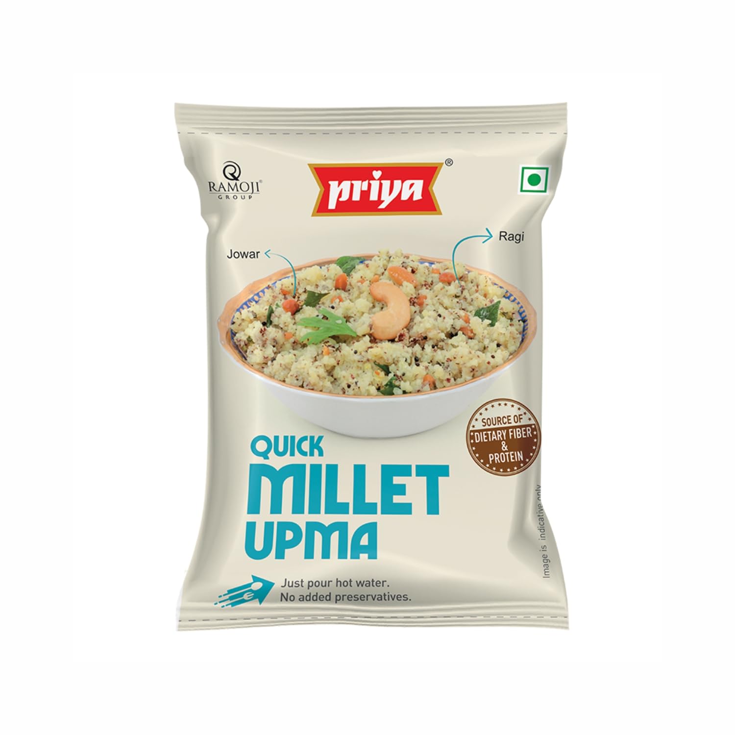 Priya Quick Millet Upma - 50 gms (pack of 5) - Veeha Foods