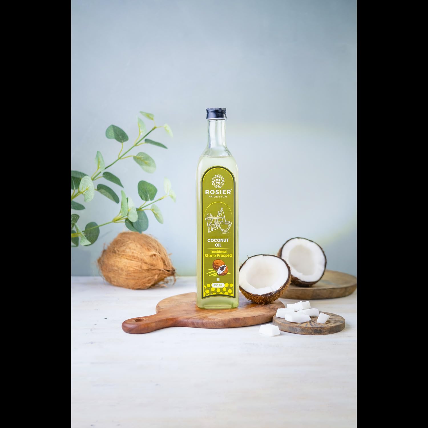 Rosier Cold Pressed Organic Coconut Oil - 750 gms - Veeha Foods