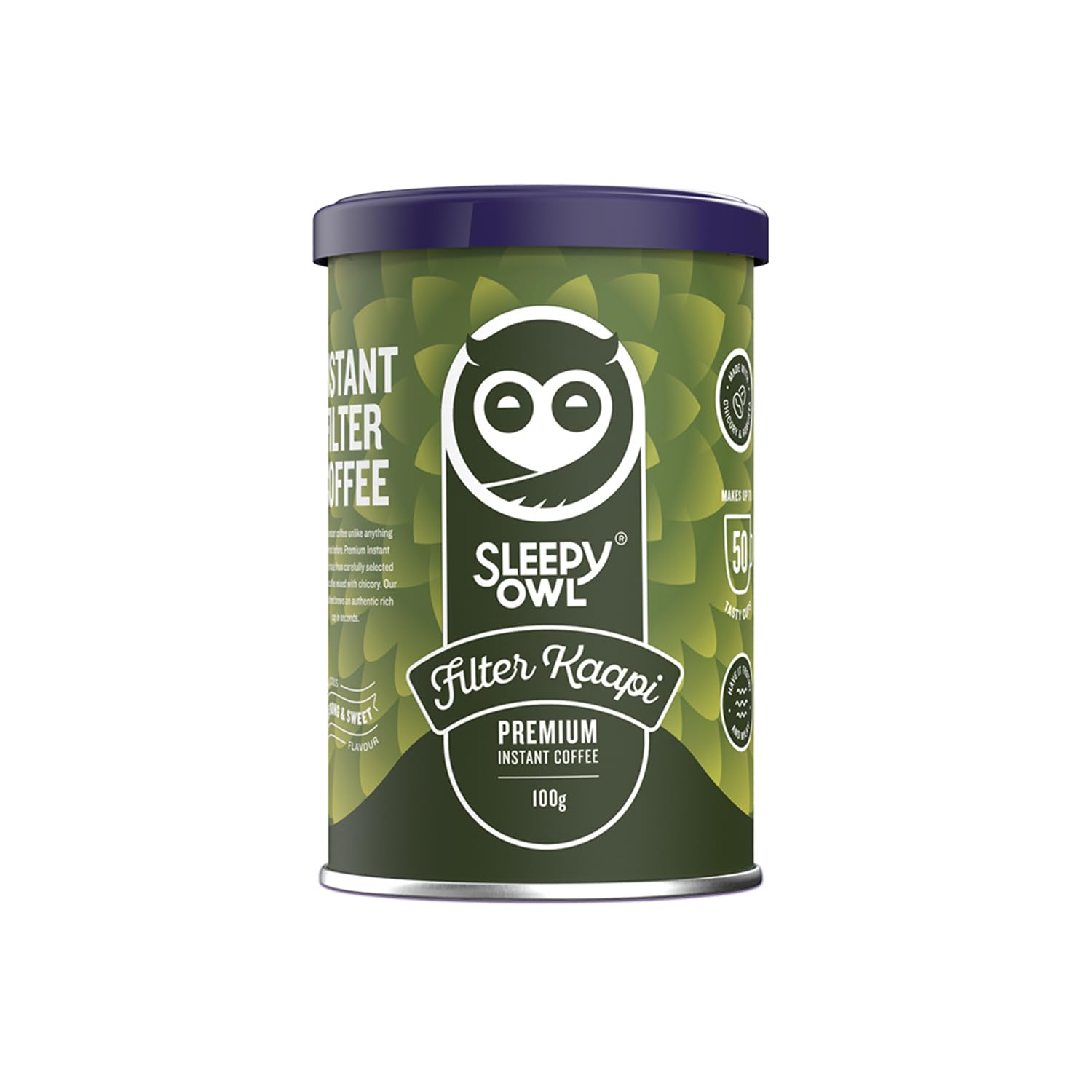 Sleepy Owl Filter Kaapi Premium Instant Coffee - 100 Gms - Veeha Foods
