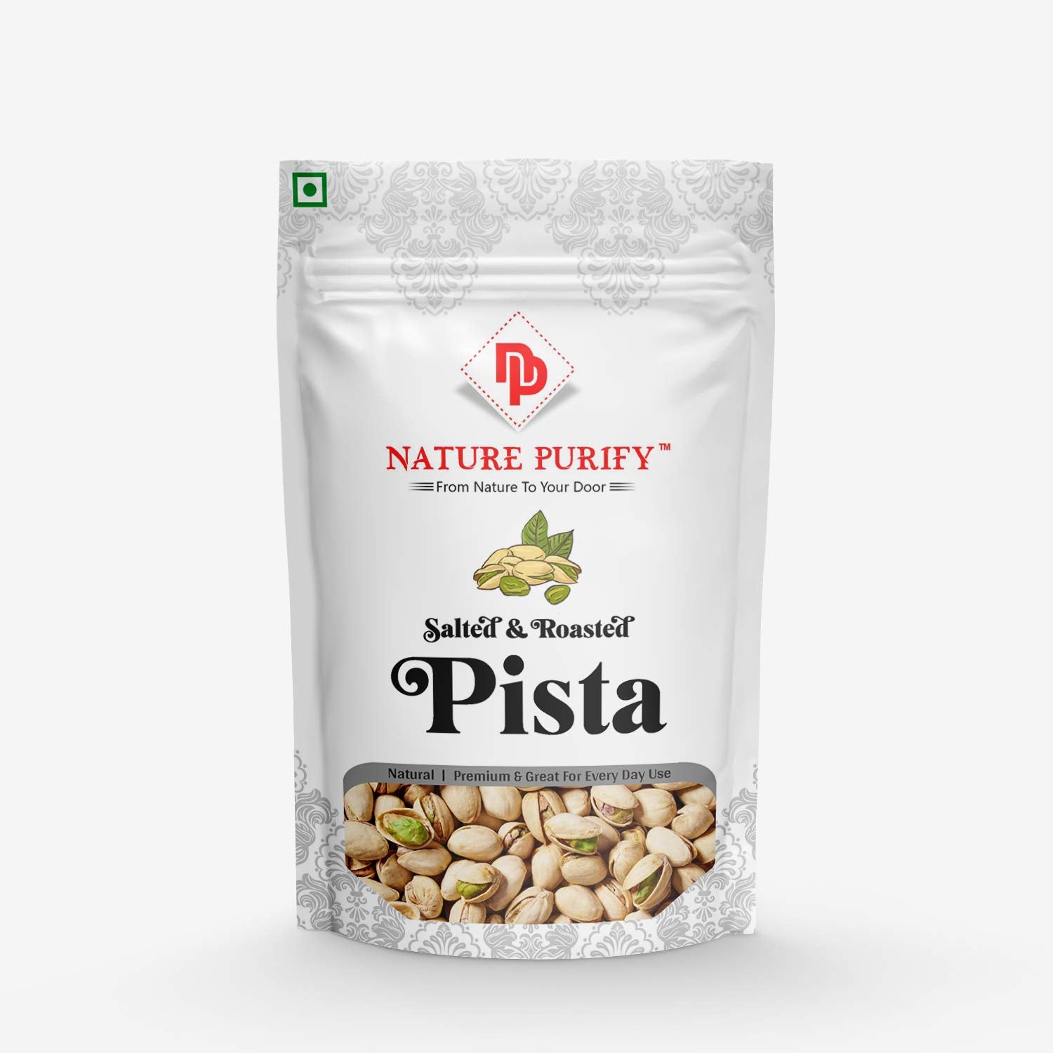 Nature Purify Pistachios Nut Salted Pista Roasted - 400 Gms - Veeha Foods