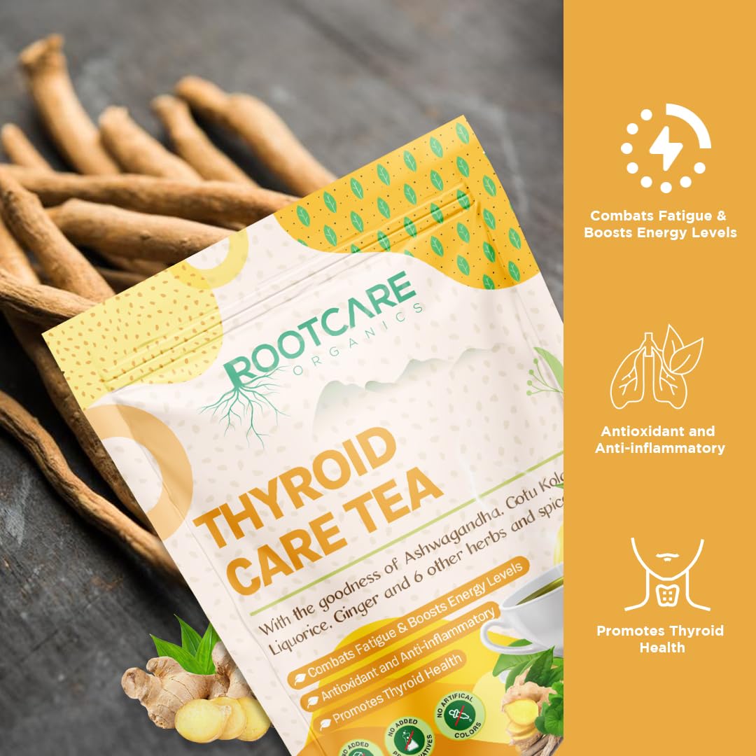 Rootcare Organics Thyroid Tea - 100 gms - Veeha Foods