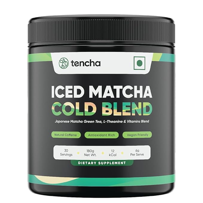 Tencha Iced Matcha Energy Drink Energy Drink Powder for Focus - 180 gm ...