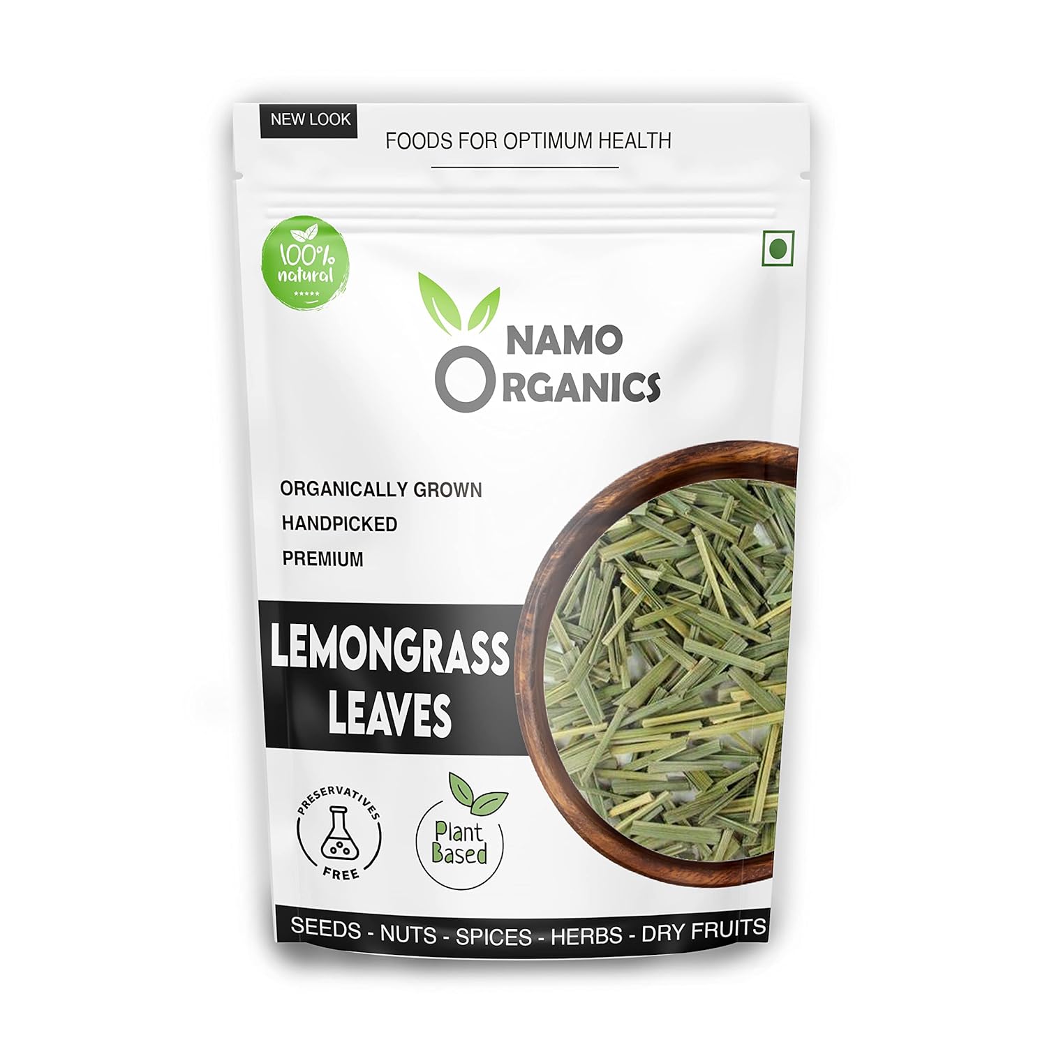 Namo Organics Lemongrass Herbal Tea Leaves - 100 gms - Veeha Foods