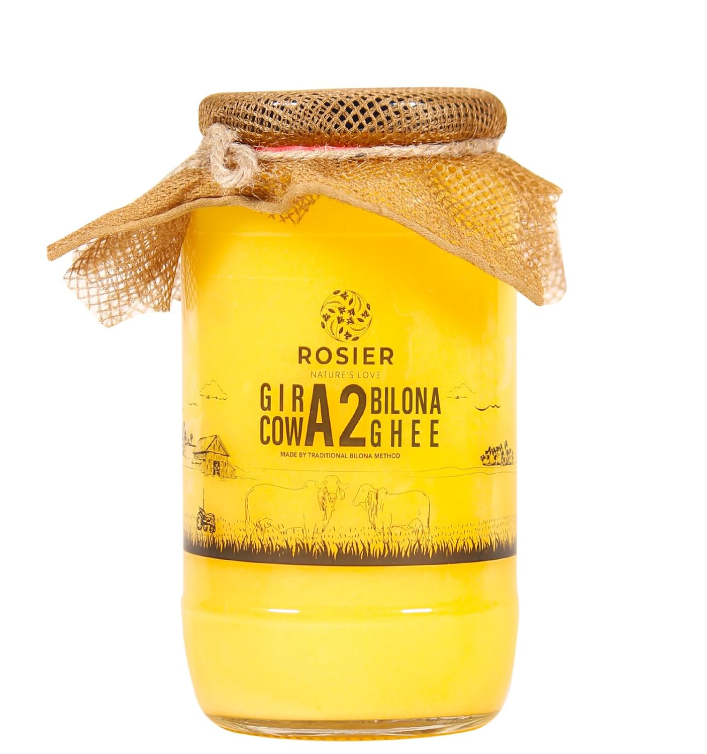 Rosier A2 Gir Cow Ghee - 1000 gms - Veeha Foods