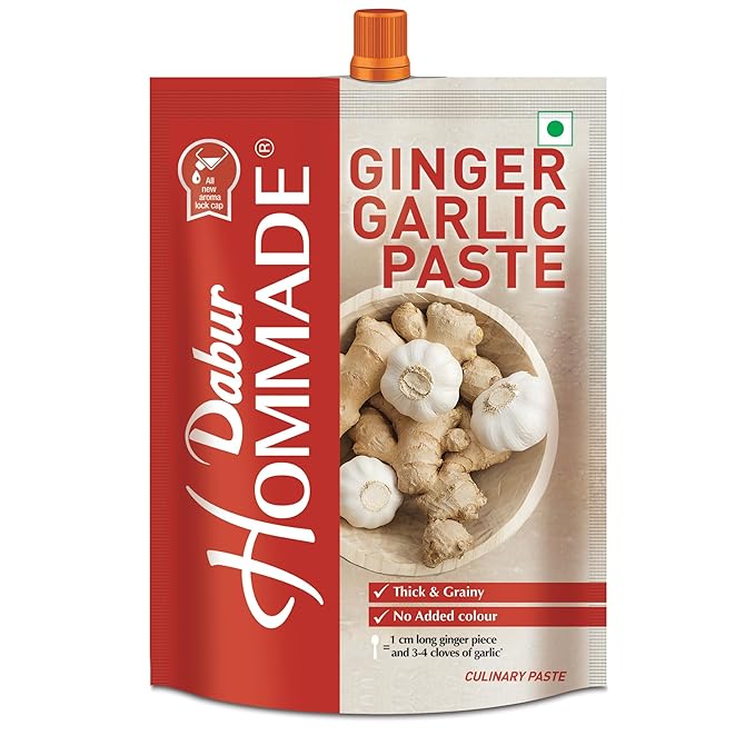 Dabur Hommade Ginger Garlic Paste - 200 gms - Veeha Foods