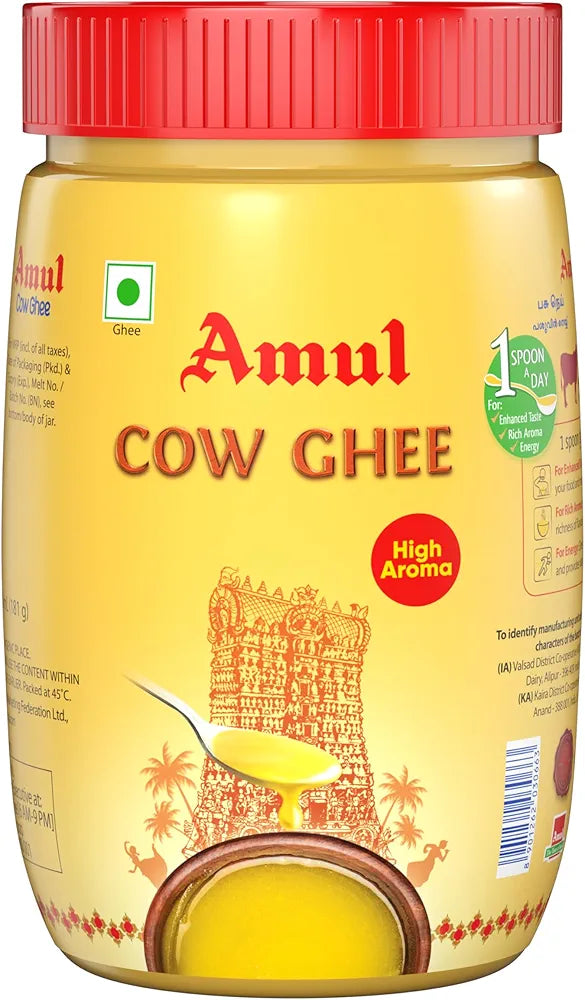 Amul High Aroma Cow Ghee - 200 ml Jar - Veeha Foods