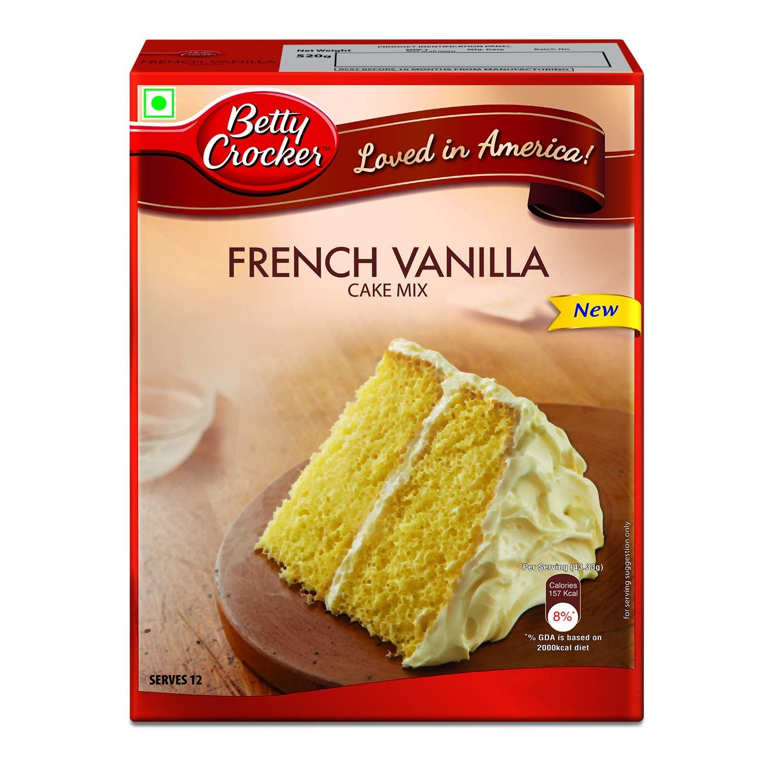 Betty Crocker French Vanilla Instant Cake Mix Powder - 520 gms - Veeha ...