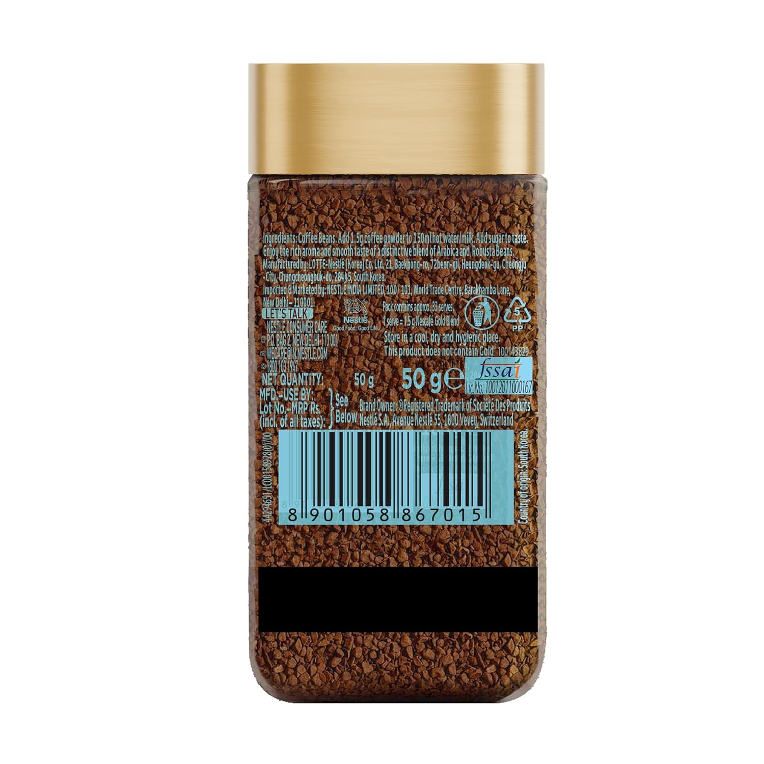 Nescafe Gold Instant Coffee Powder - 50 gms - Veeha Foods