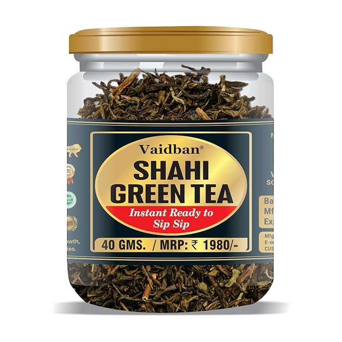 Vaidban Shahi Green Tea - 40 gms - Veeha Foods