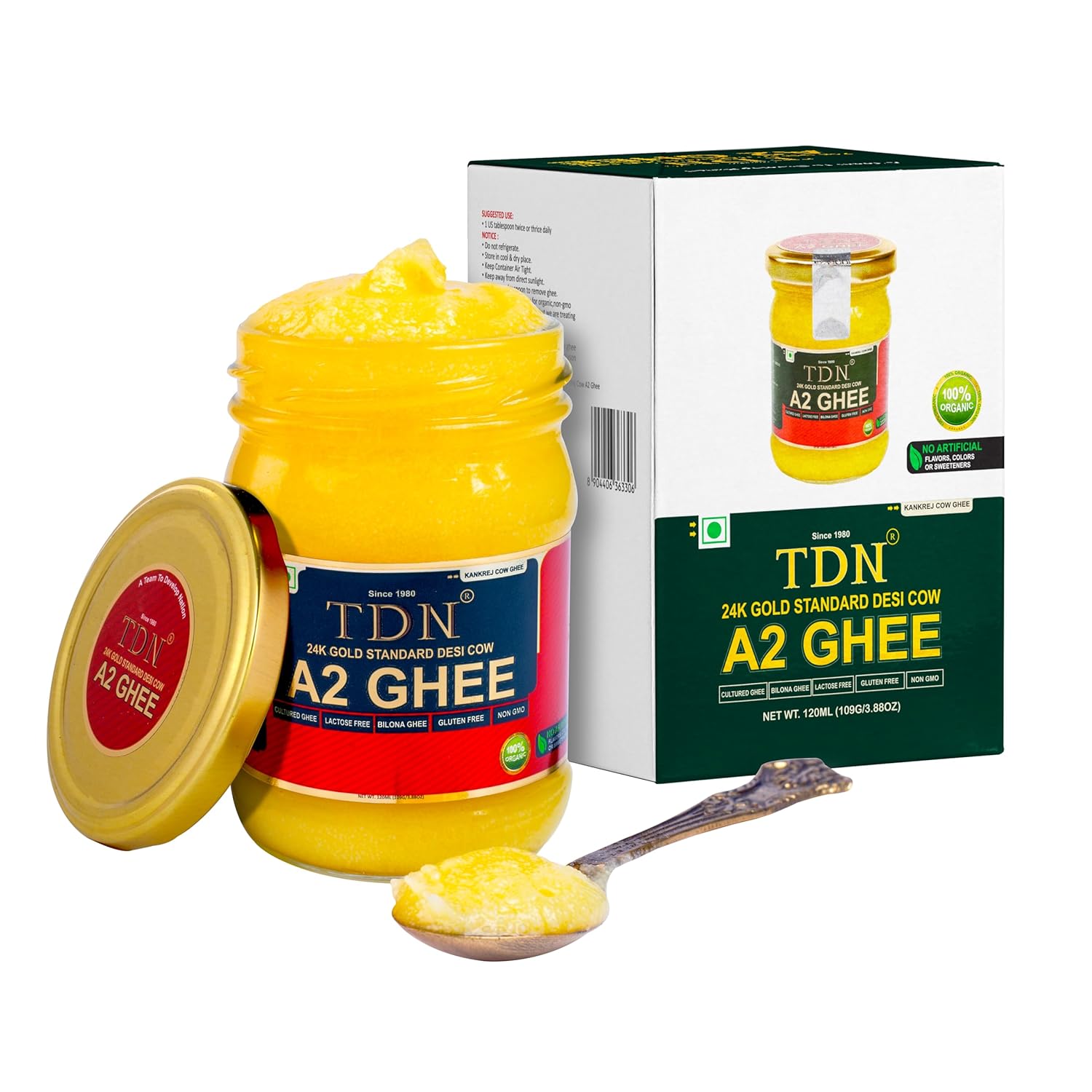 Tdn A2 Cow Ghee - 120 gms – Veeha Foods