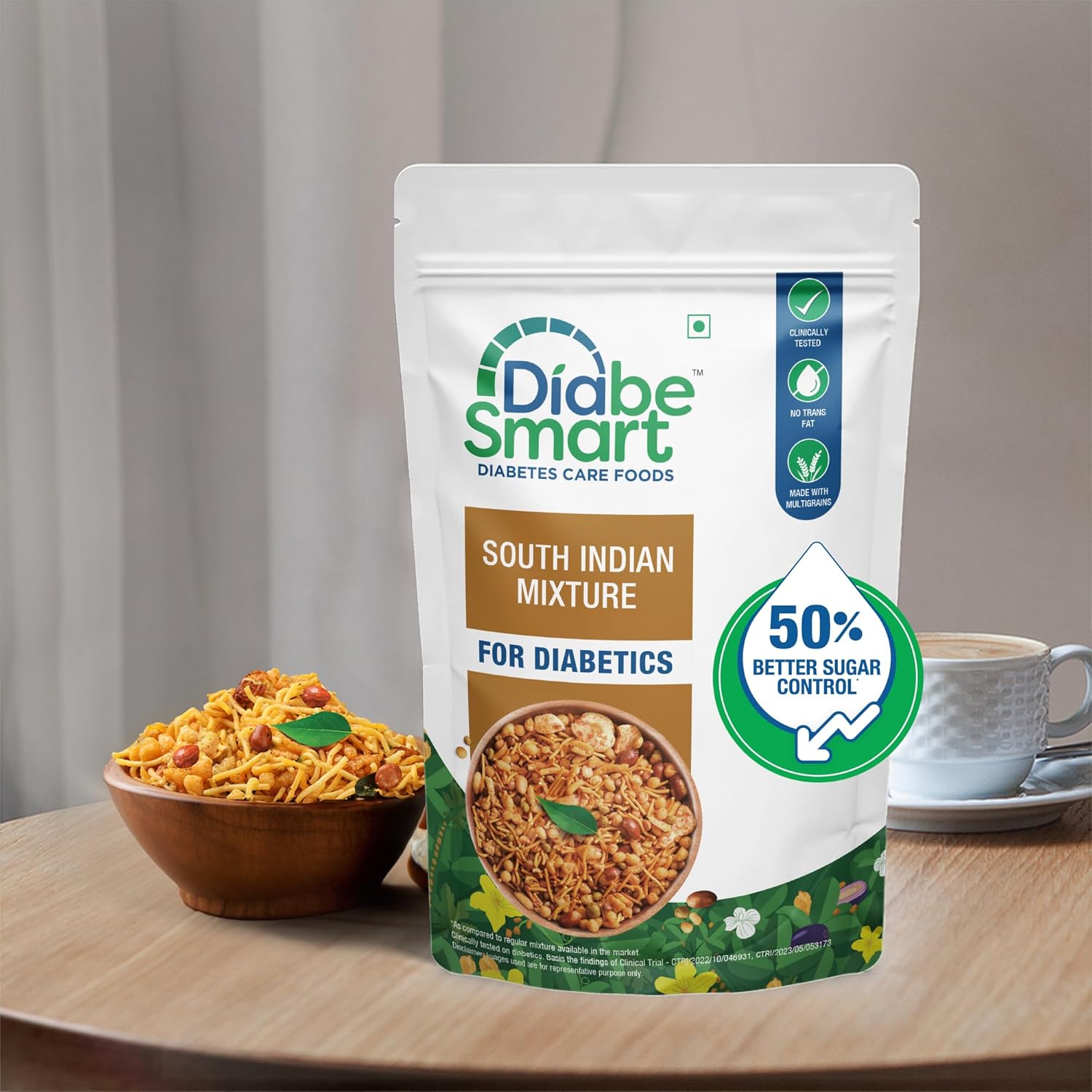 Diabe Smart Diabetic Snacks Mixture - 250 gms - Veeha Foods