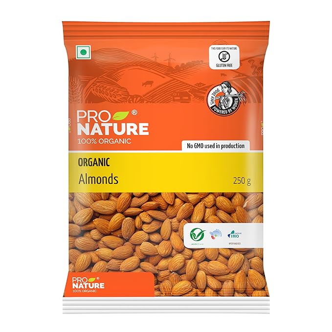 Pro Nature Organic Almonds - 250 gms – Veeha Foods