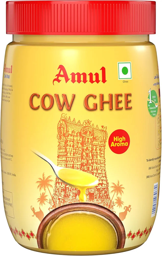 Amul High Aroma Cow Ghee - 500 ml Jar - Veeha Foods