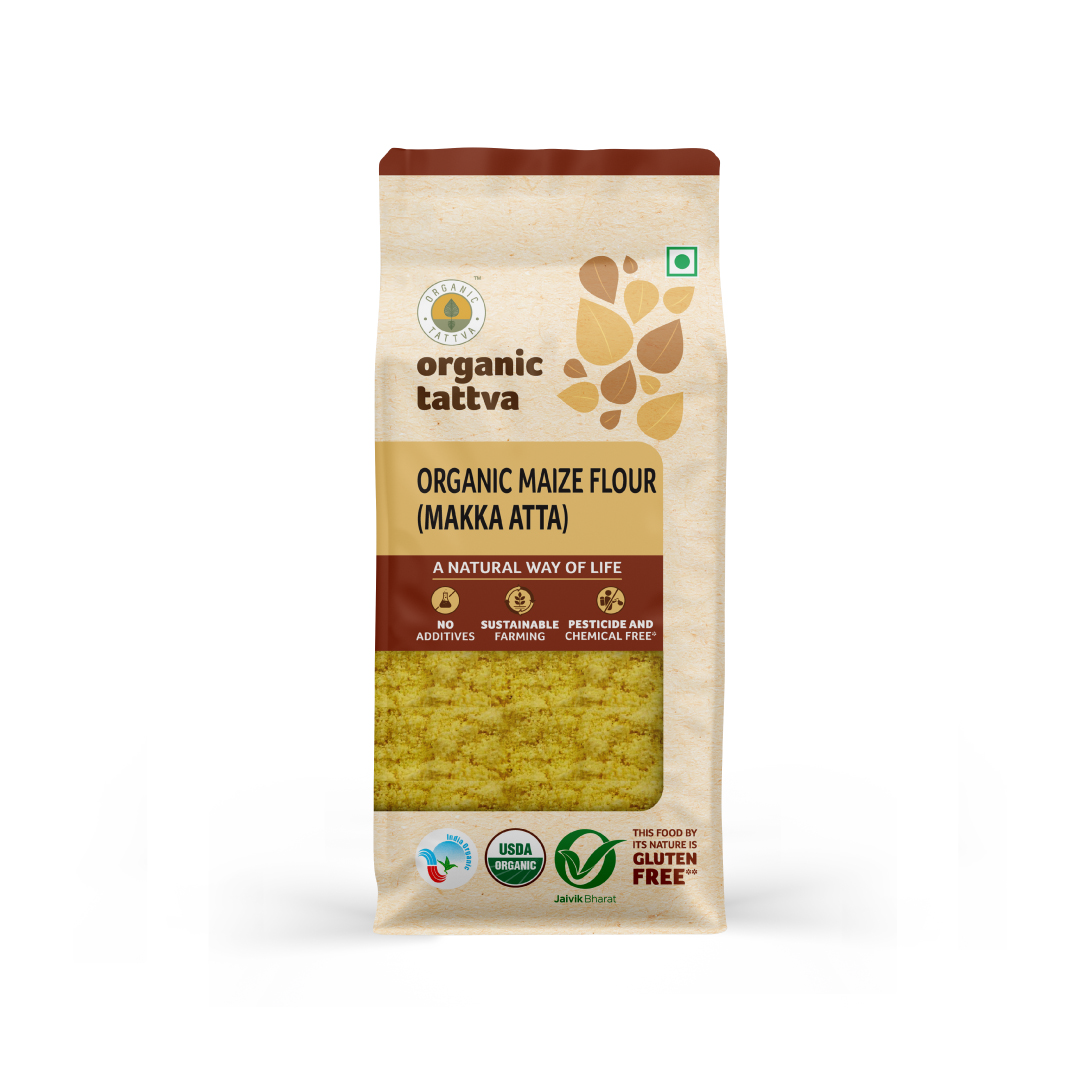 Organic Tattva Organic Maize Flour (Makka Atta) – Veeha Foods