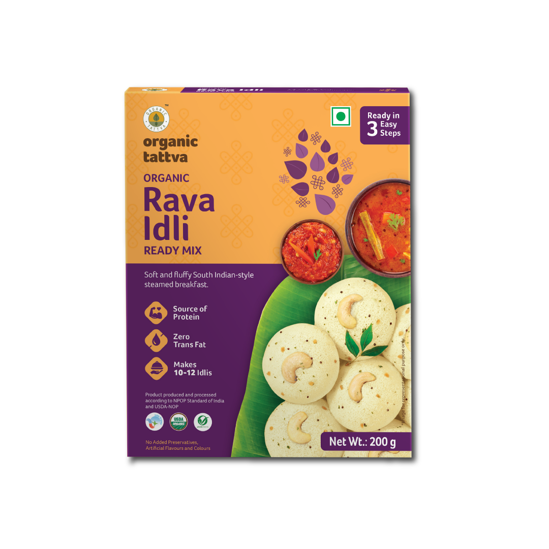 Organic Tattva Organic Rava Idli Ready Mix – Veeha Foods