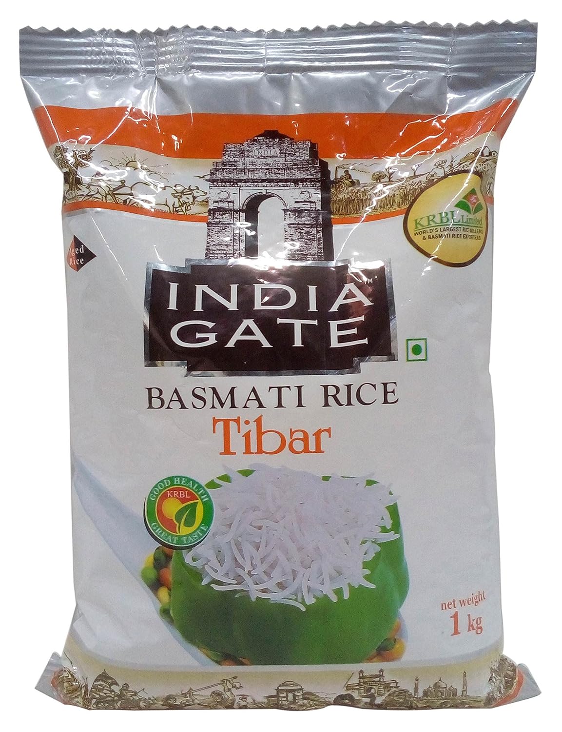 India Gate Basmati Rice Tibar - 1000 gms - Veeha Foods