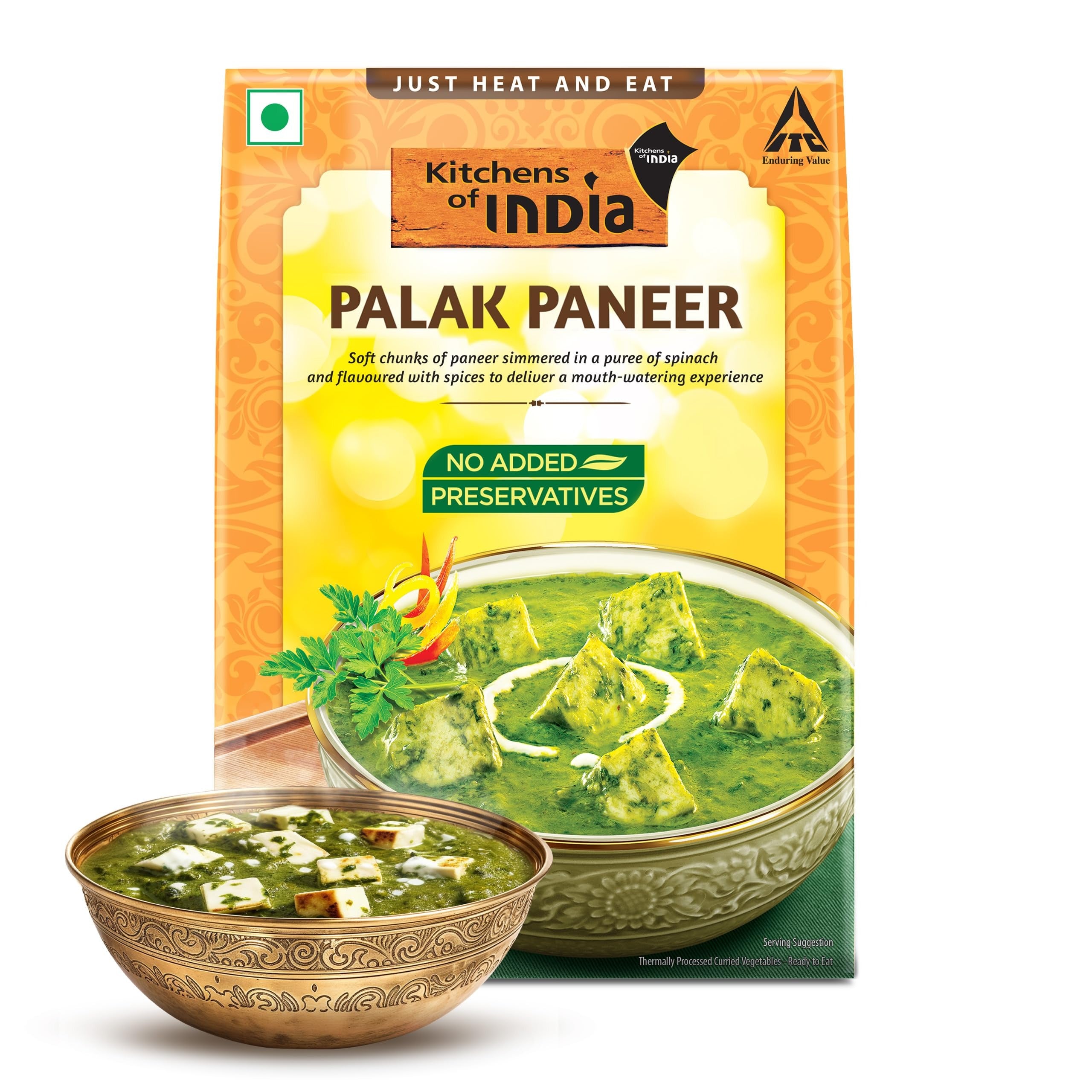 Kitchens of India Palak Paneer - 285 gms - Veeha Foods